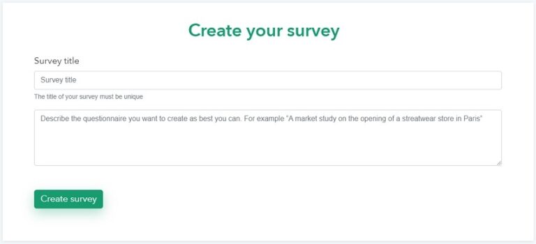 Create an online survey with ChatGPT – Drag'n Survey